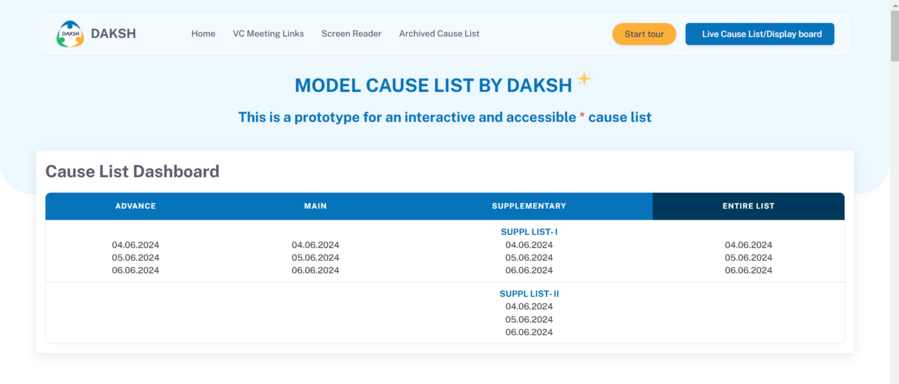 Causelist - Justice Definitions Project