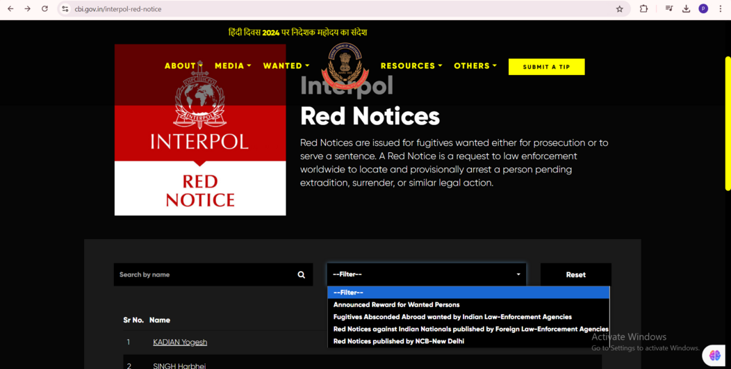 Fugitive - Justice Definitions Project