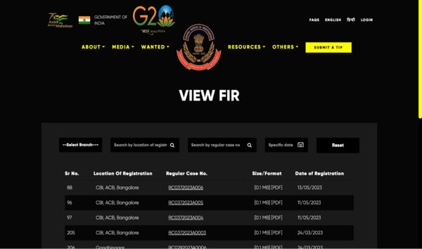 FIR - First Information Report - Justice Definitions project: wiki ...