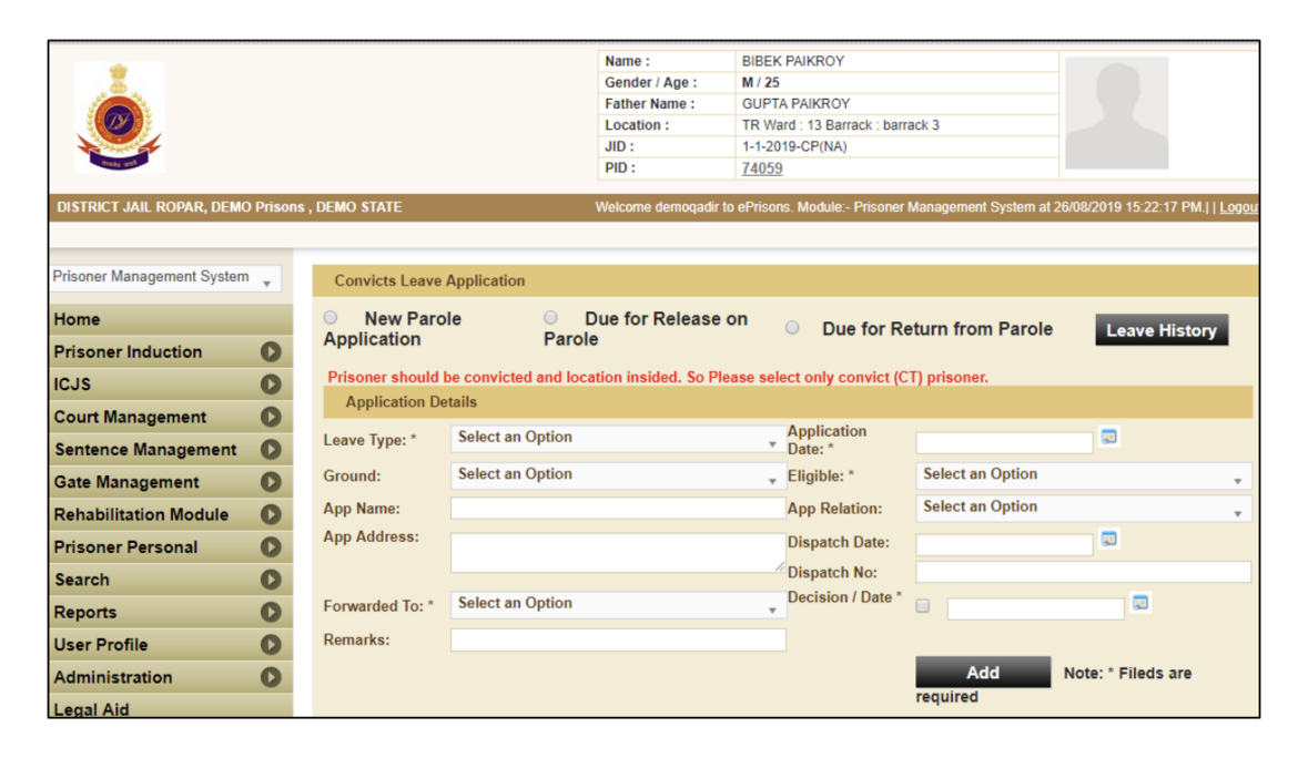 Parole - Justice Definitions Project