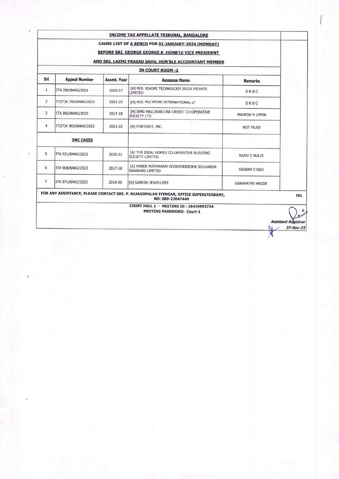 Income Tax Appellate Tribunal - Justice Definitions Project