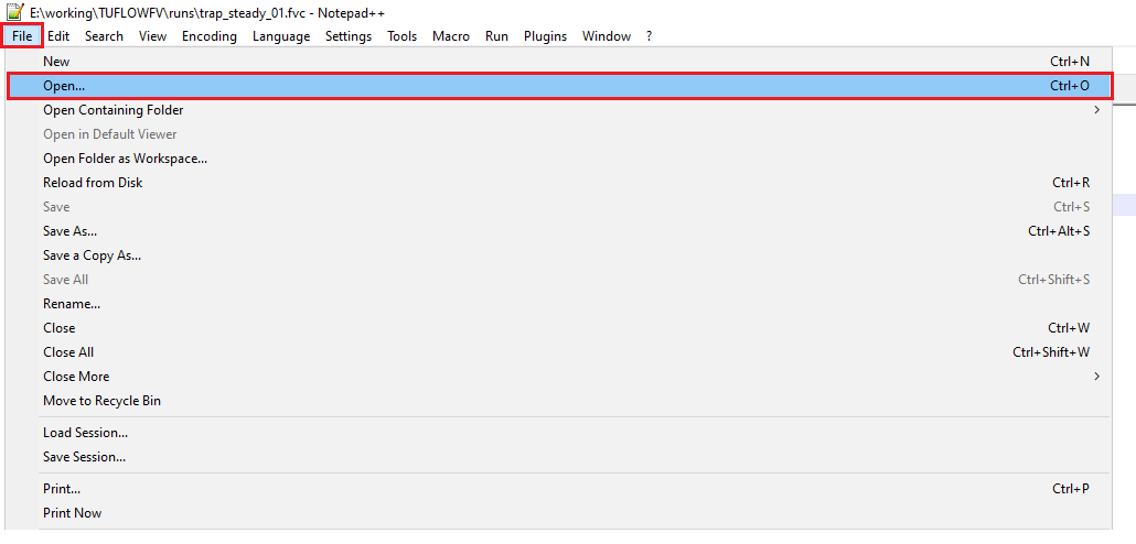 Tutorial M01 - TUFLOW FV Wiki